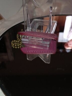 Coach | Cell Phones & Accessories | Coach Hot Pink Leather Hang Tag ...
